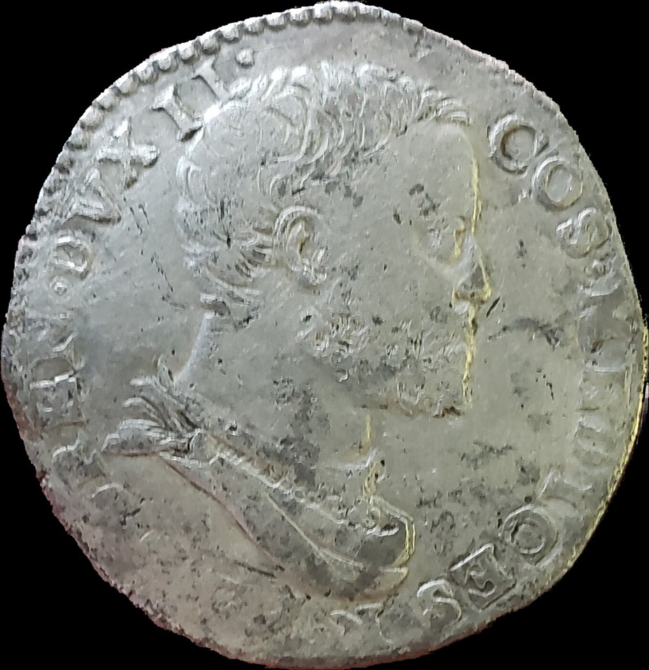 Cosimo I de Medici. 1537-1557. AR Testone . Firenze St John the Baptist ...