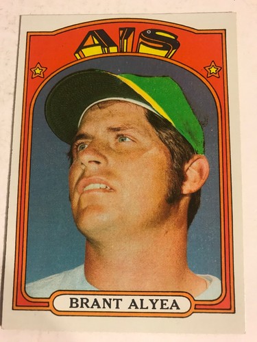 1972 Topps Card #383, Brant Alyea, World Champion Oakland A’s, Nearmint ...