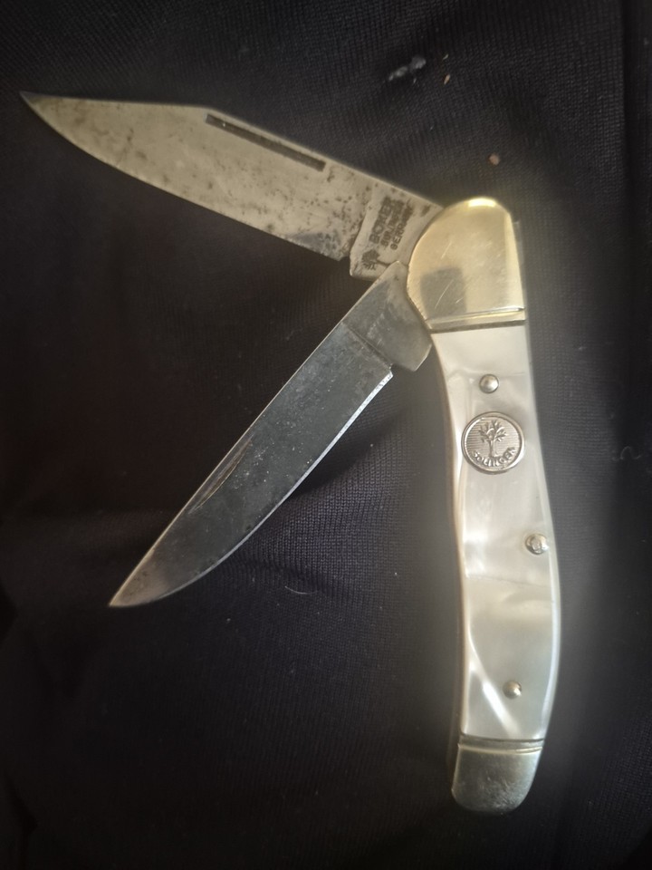 Vintage BOKER Solingen Germany Knife Stainless Steel mother of Pearl ...