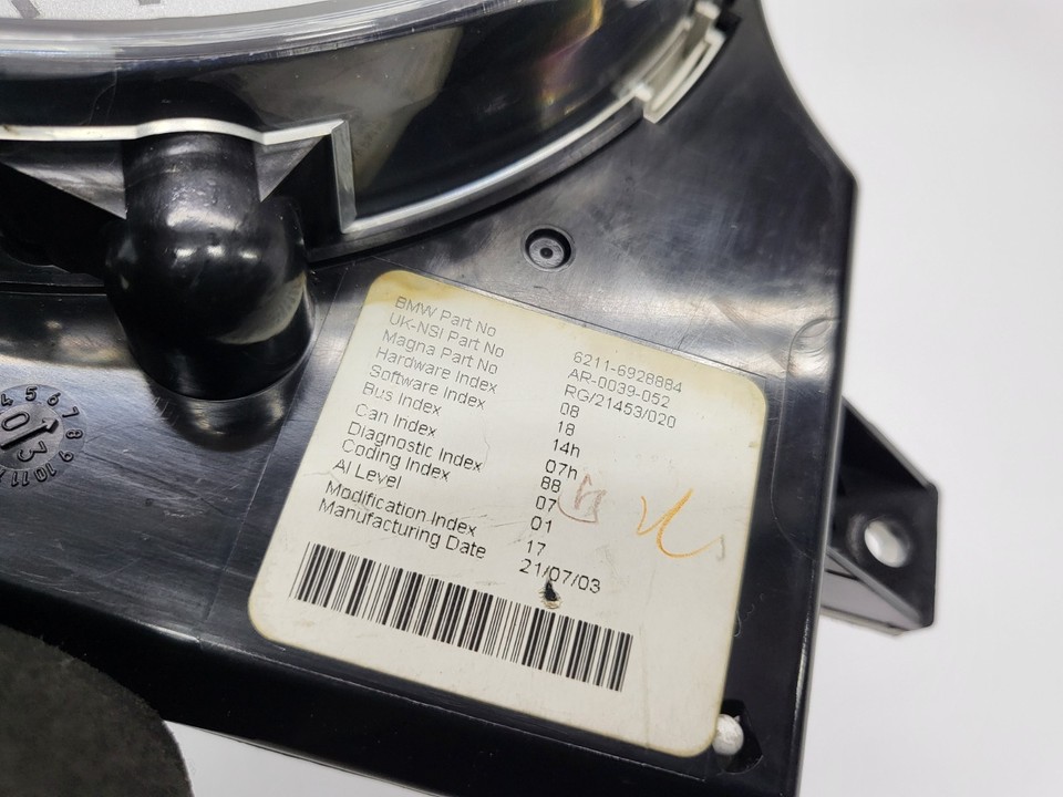 Mini Cooper R50 Tacho Tachometer Kombiinstrument 6928884 (01) | eBay UK