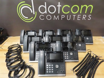 Lot 10x Yealink SIP-T46G Ultra-elegant Gigabit IP Phone Grade A Reset ...