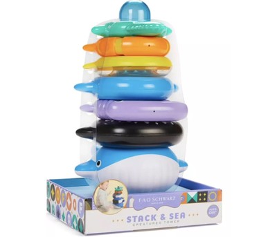 FAO Schwarz Stacking Toy Tower - Brand New - Fast Handling- Ages 0+ | eBay