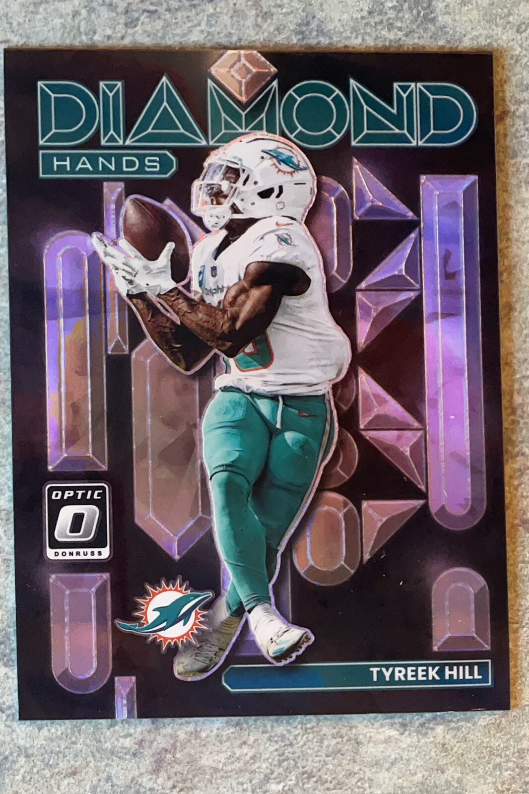 2022 Donruss Optic Tyreek Hill Diamond Hands Insert #DH-7 Miami ...
