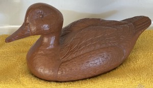 Vintage Red Mill MFG. Large Display Duck Handcrafted Crushed Pecan ...
