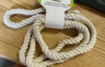 WHITE Rope Decorative Rope 11.1 feet Long 3/4" Diameter, NEW IN PACK | eBay