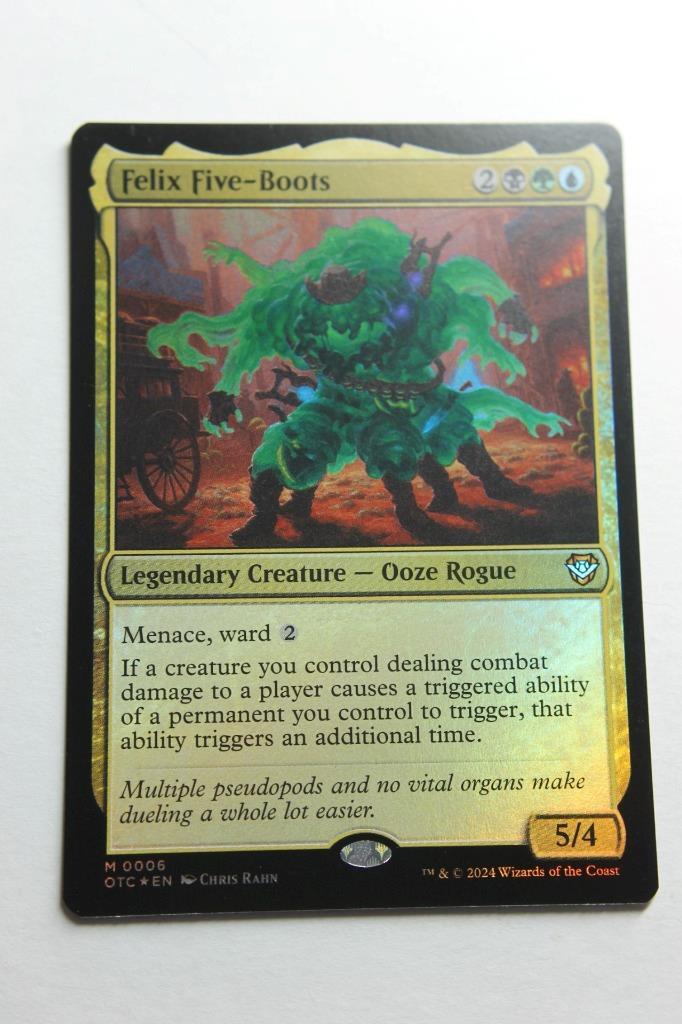 MTG Felix Five-Boots x1- Foil-Outlaws Thunder Junction Cmdr-Near Mint | eBay
