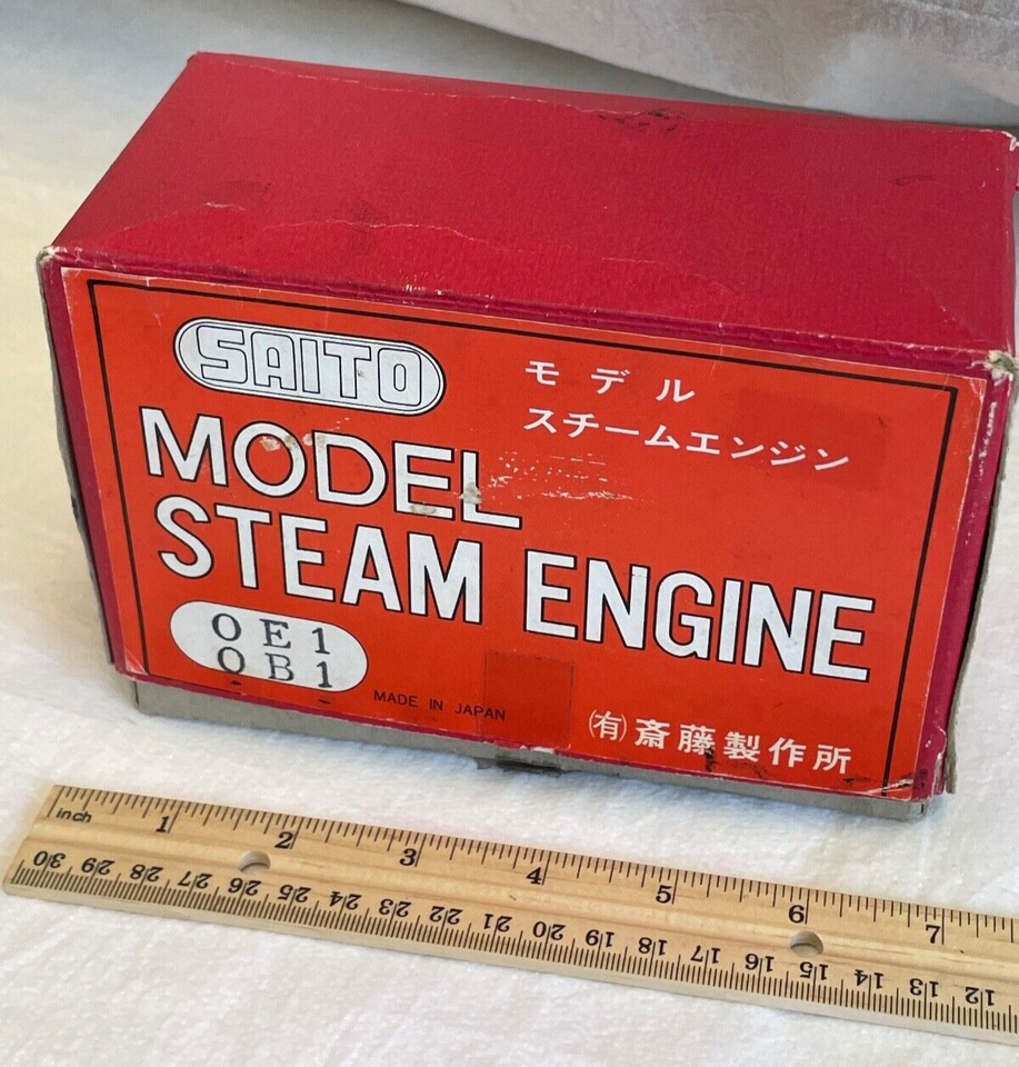 Saito Vintage Model Steam Engine w/Boiler OE1/OB1-NOS/NIB | eBay