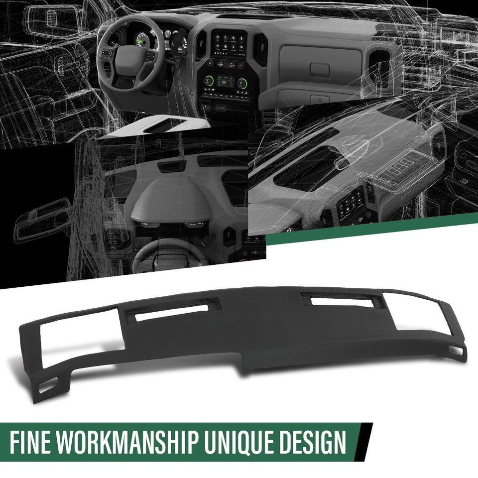 Soft TPE Dash Board Cover Cap Overlay Black Fit For 1986-1993 Chevy S10 ...