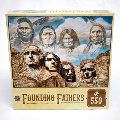 Master Pieces FOUNDING FATHERS 550 Pc Puzzle Mount Rushmore Native ...