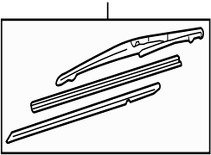 85242-42030 Toyota Blade assy, rear wiper 8524242030, New Genuine OEM ...