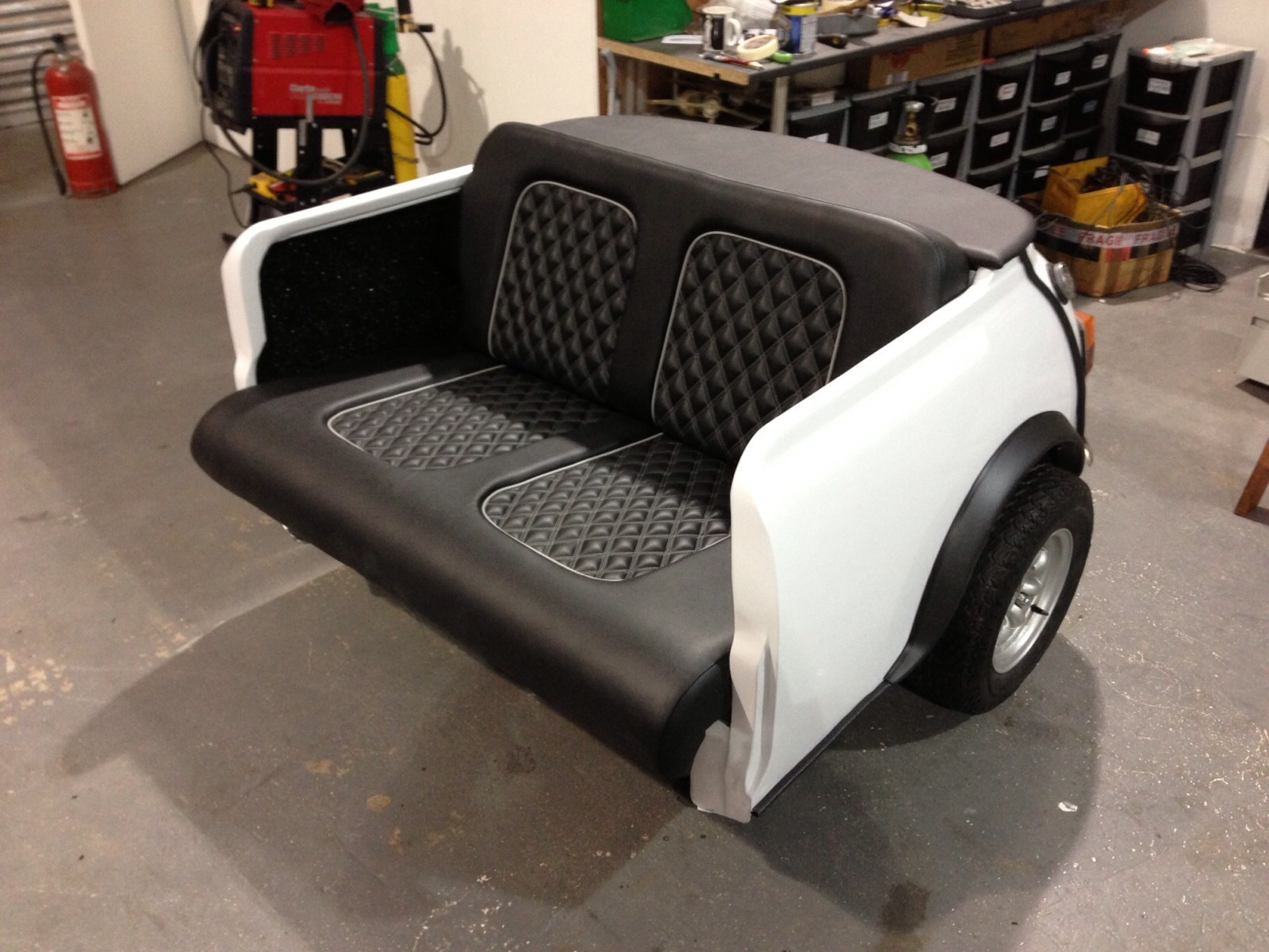 Classic White Mini Cooper Sofa Amazing It's A Cooper Couch Home Cinema ...