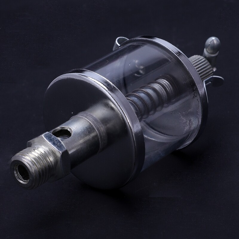 50mL Engine Machine Lubricator Oil Drip Feed Oiler Clear+Silver O4W1 | eBay