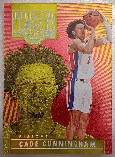 Cade Cunningham 2021-22 Panini Illusions Intriguing Players Red Yellow ...