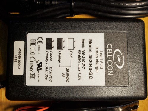 New Cell-Con Battery Charger for Sealed Lead Acid Battery 3 Stage for ...