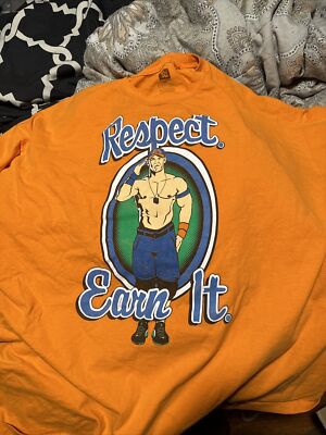 John Cena Wwe Respect Earn It Shirt 3xl | eBay