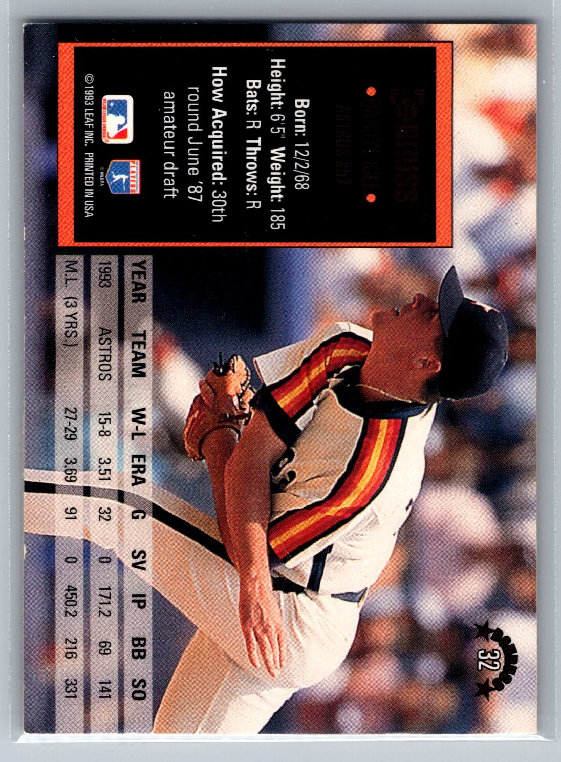 Darryl Kile 1994 Donruss BASEBALL #32 Houston Astros | eBay