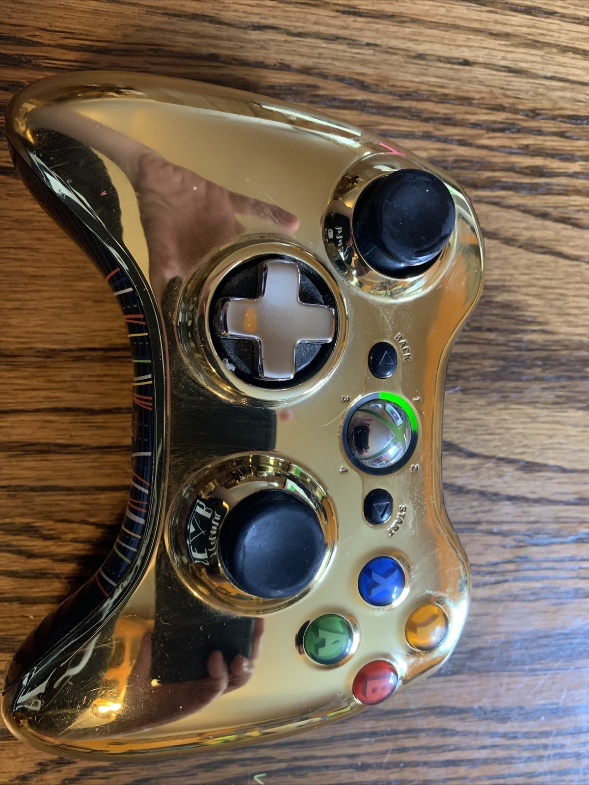 Microsoft Xbox 360 Special Edition Chrome Series GOLD Controller OEM ...