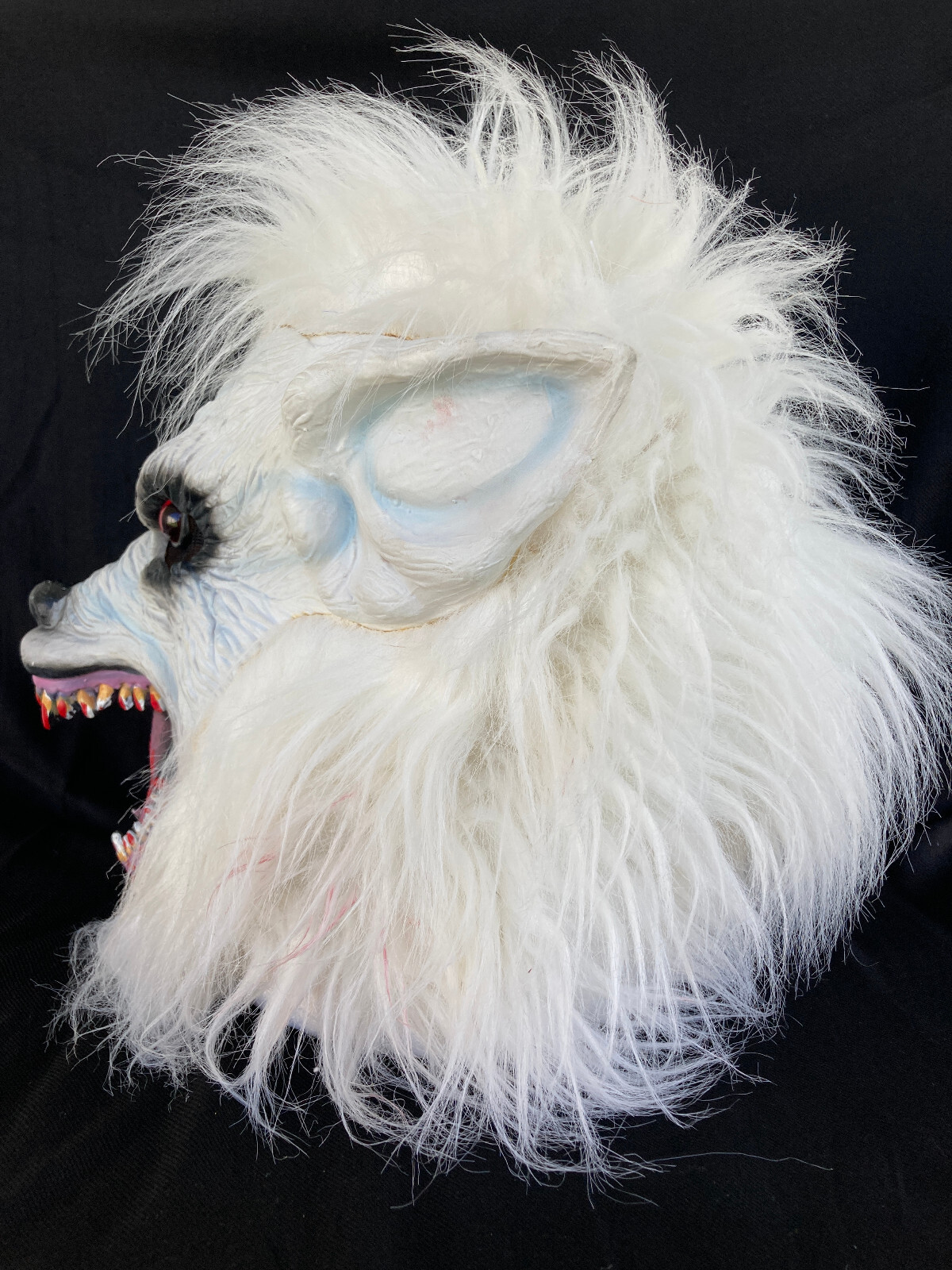 White Werewolf Latex Mask Halloween Fancy Dress Wolf … - Gem