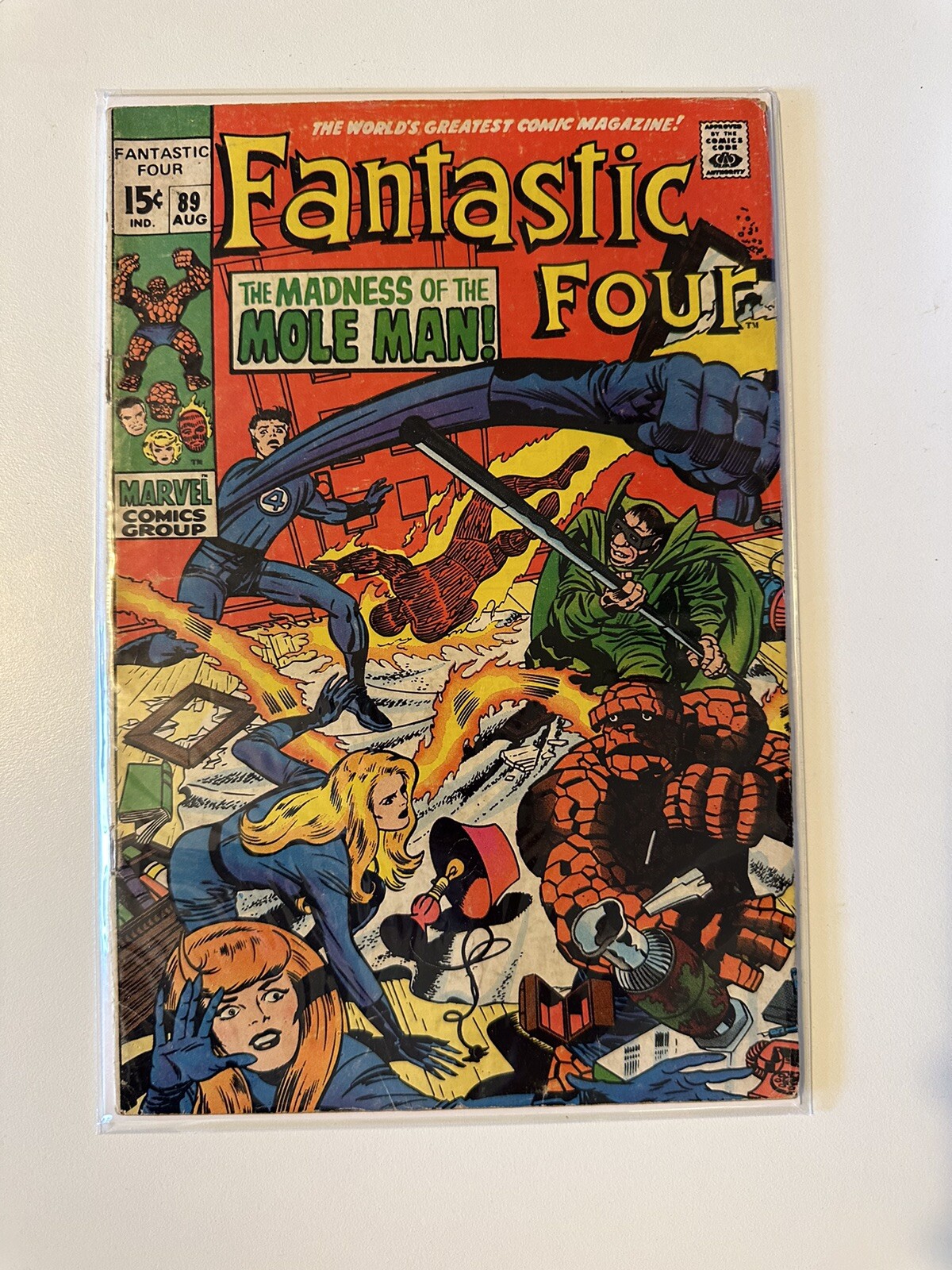 Fantastic Four #89 - Marvel - Mole Man - Stan Lee Jack Kirby - 1969 | eBay