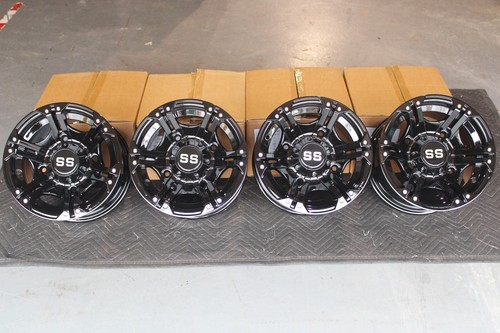 Polaris Ranger 500 12" Viper Black ATV/UTV Aluminum Wheels (Set 4 ...