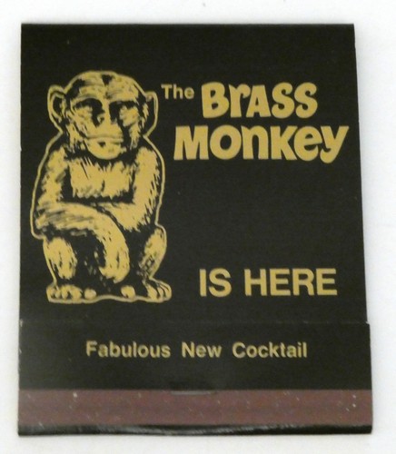 Vintage Heublein Brass Monkey Cocktail Mix Feature FS Matchbook | eBay