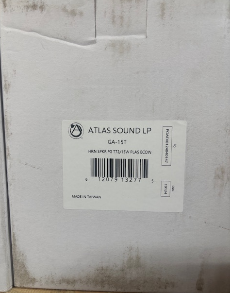 Atlas Sound LP Horn Speaker. GA-15T | eBay