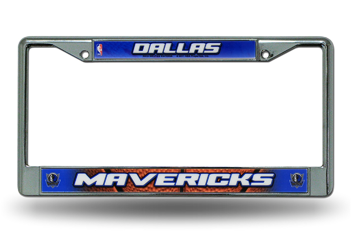Dallas Mavericks Chrome Metal License Frame [NEW] NBA Car Plate Auto ...