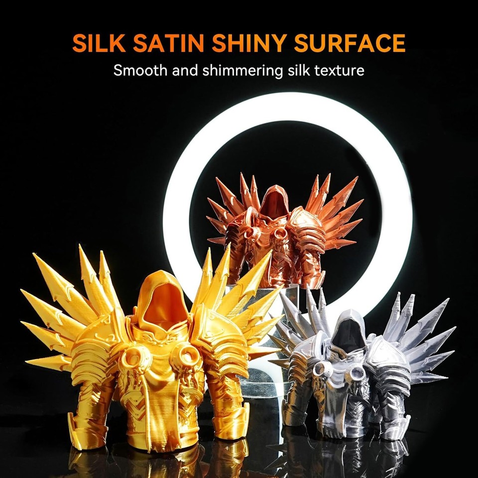 TECBEARS 6KG PLA+ SILK 3D Printer Filament Shiny PLA 3D Printer ...