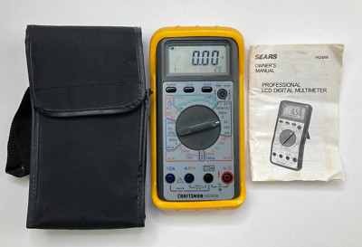 Sears Craftsman Multimeter Testing Tool (982408) & Case Without Leads ...