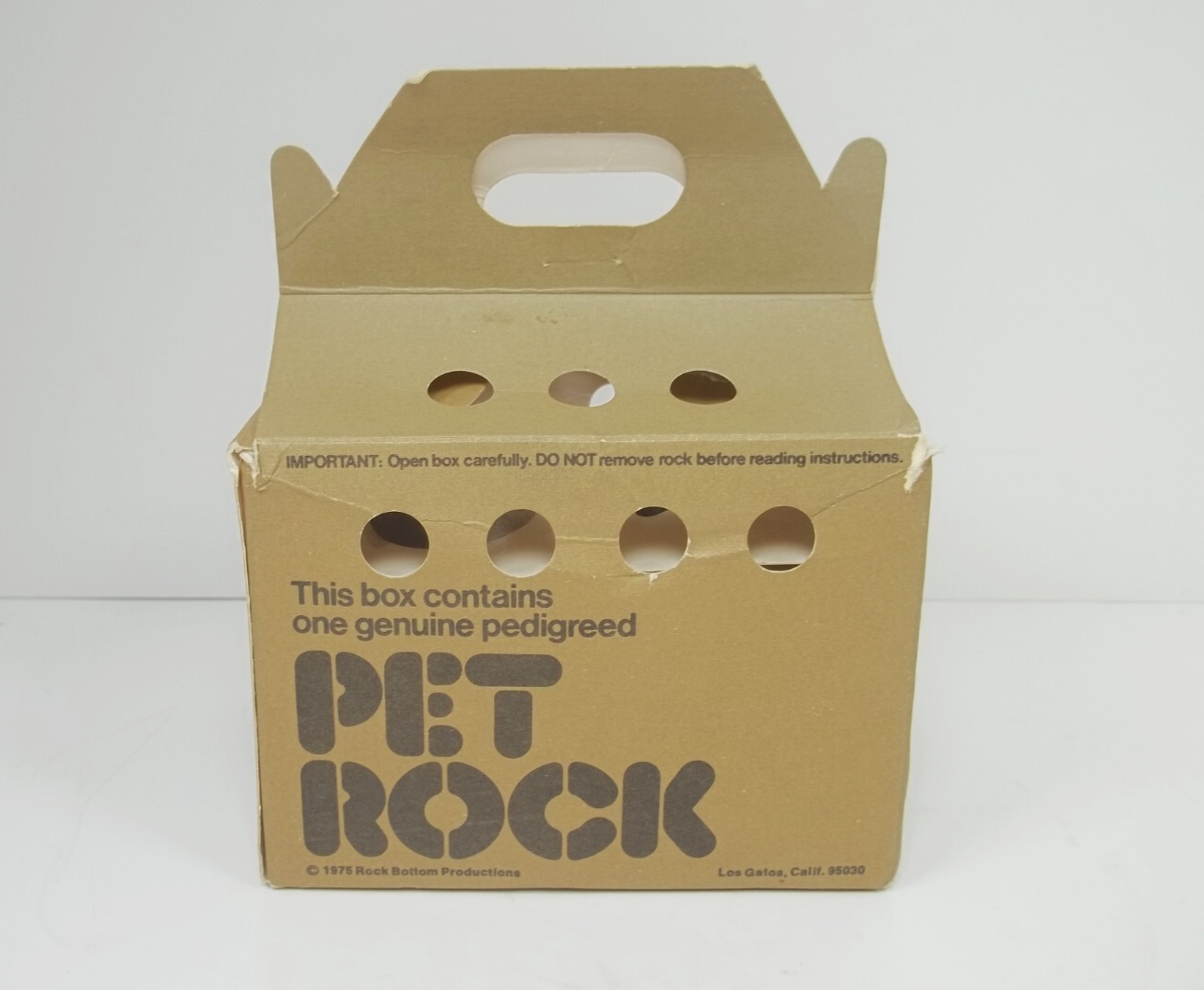 Vintage Original Pet Rock 1975 Rock Bottom Productions MCM | eBay