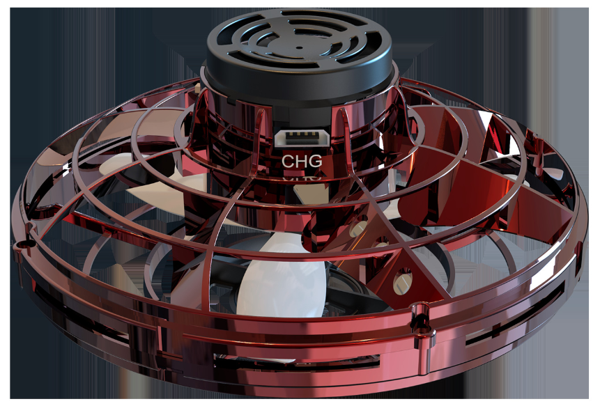 Mini Fingertip Gyro Interactive Decompression Toy Drone LED UFO Type ...