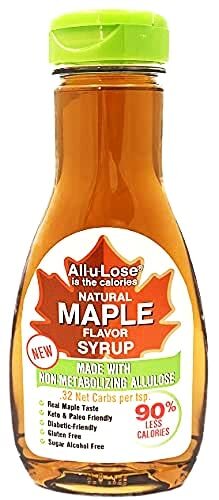 BetterTaste Natural Maple Flavored Allulose Syrup 11.75-Ounce Bottle ...