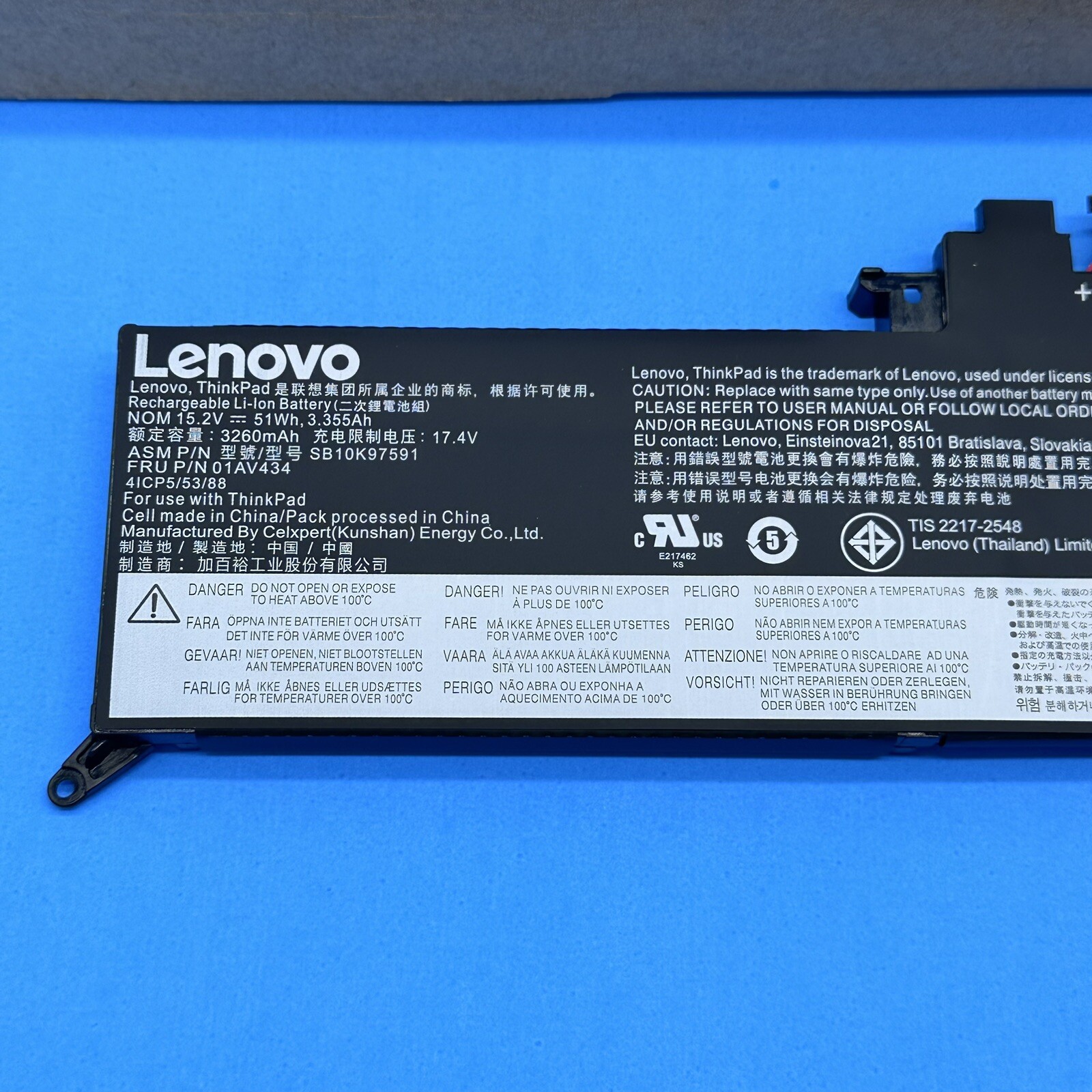 Genuine Battery Lenovo ThinkPad X380 Yoga 260 370 00HW027 01AV432 ...