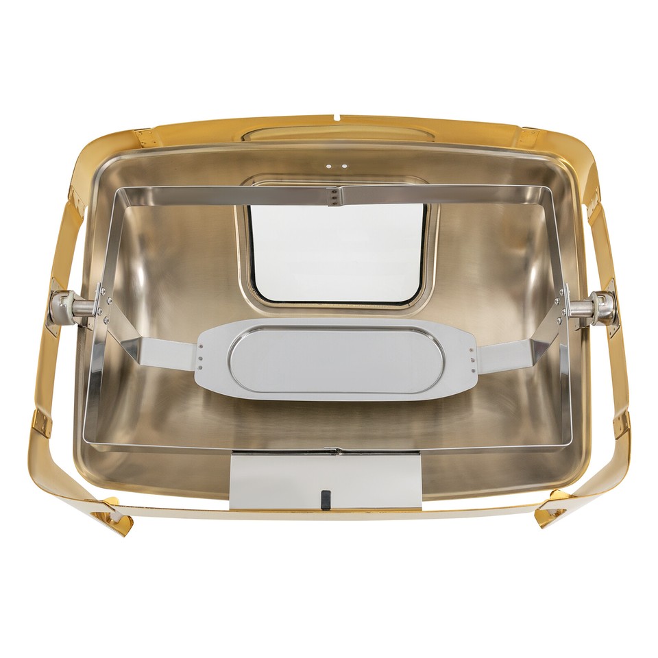 Gold Chafing Dish 2Pan Stainless Steel Chafing Dish Gold Rectangular ...