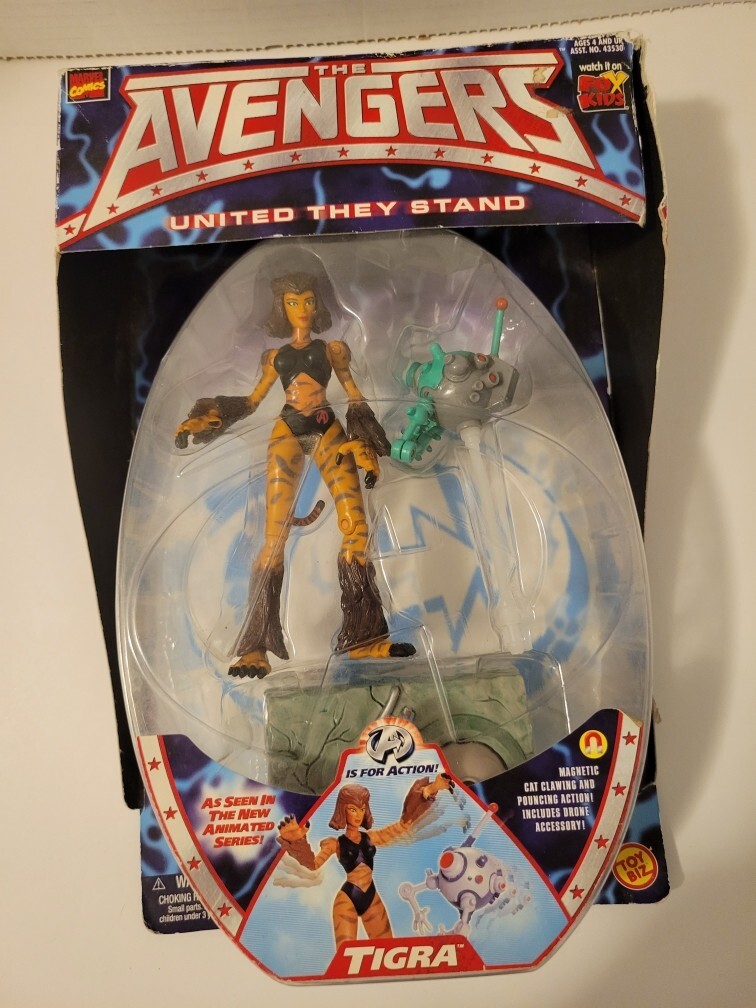 Avengers United They Stand Tigra Action Figure Marvel Comics Toy Biz ...