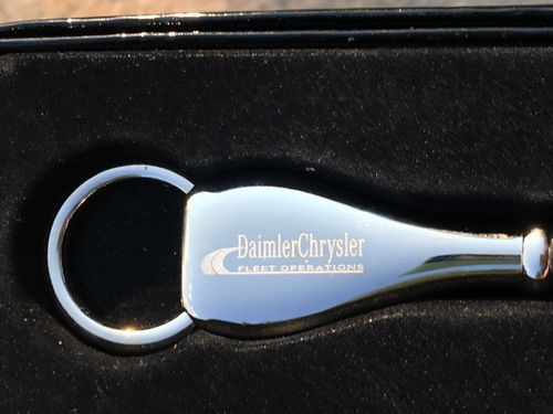 NOS Daimler Chrysler Chrome Keychain, Vintage Key Ring Accessory | eBay
