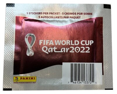 2022 FIFA WORLD CUP QATAR PANINI SOCCER STICKER PACKS - 5 STICKERS PER ...