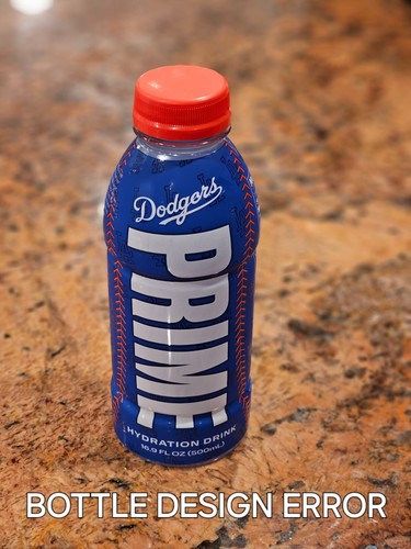 prime hydration Dodgers ultra rare | prime bottle design error | eBay