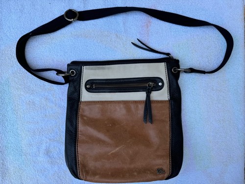 Pre-Owned The Sak Colorblock Crossbody Messenger Bag | eBay