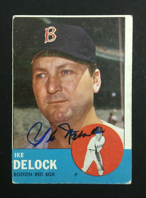 Ike Delock Red Sox signed 1963 Topps baseball card #136 Auto Autograph ...