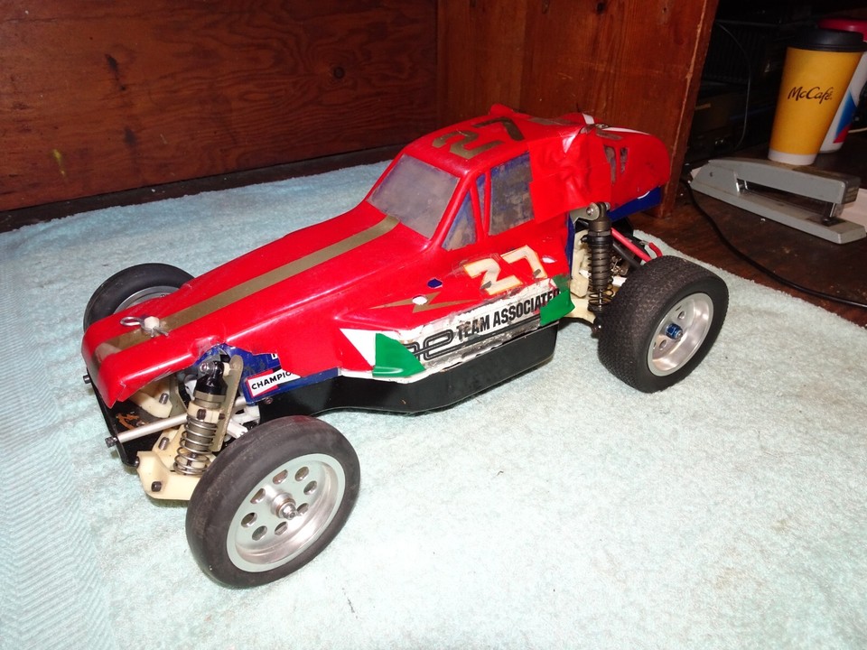Vintage Team Associated RC10 Rare Custom RC 10 Gold Pan Aluminum Wheels ...