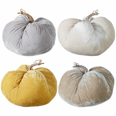 RAZ Imports~10" Velvet Pumpkin~Set 4~Fall/Autumn/Halloween/Thanksgiving ...