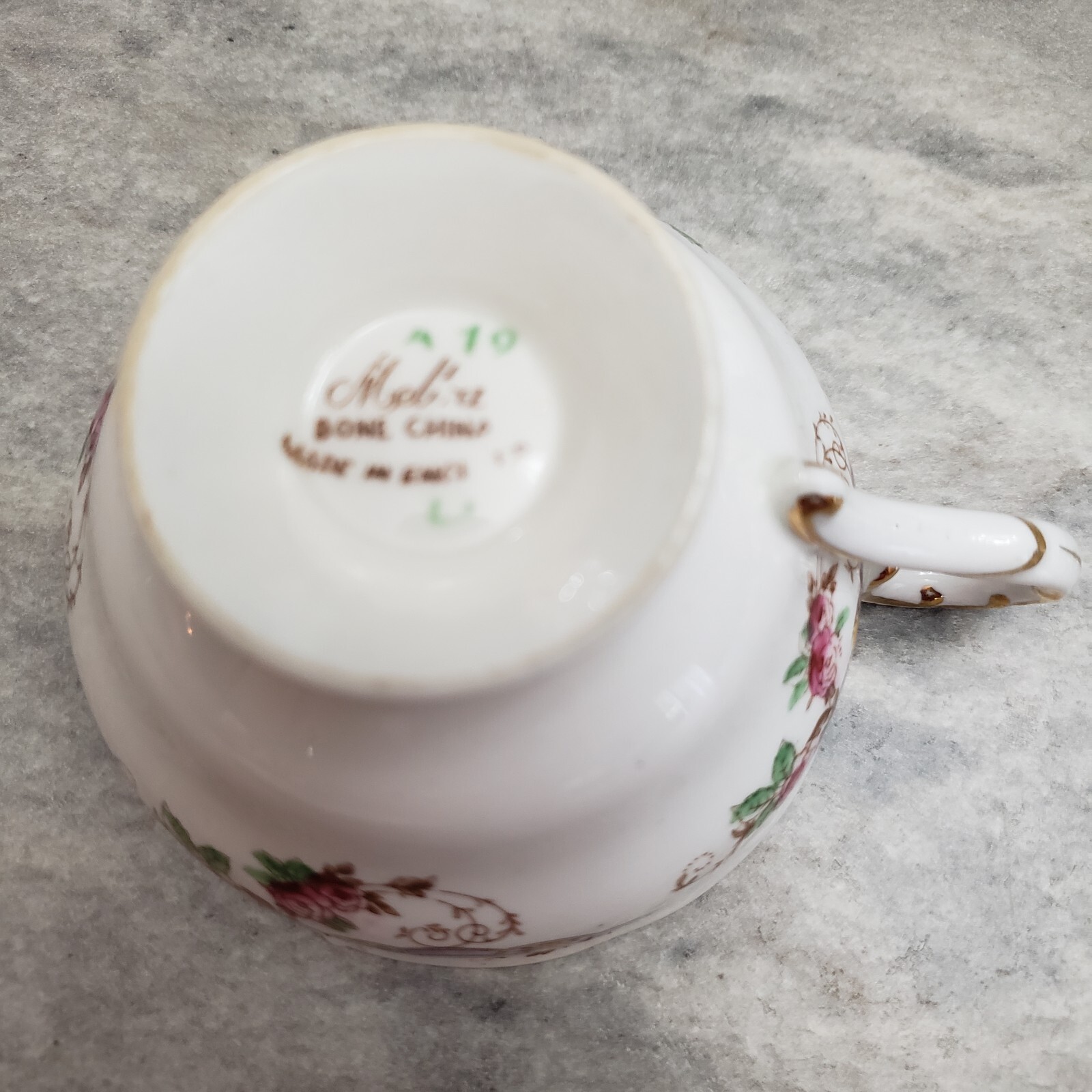 Rare Vintage Tea Cup & Saucer Melba Bone China England Pink Florals ...