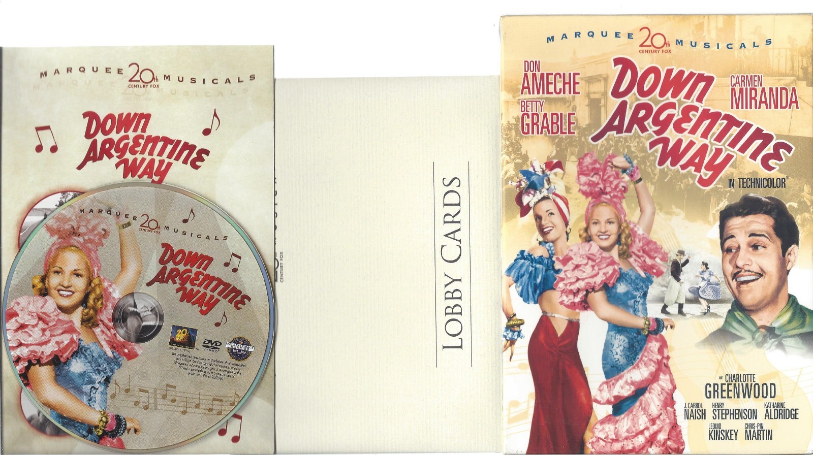 Down Argentine Way (DVD, 1940) Don Ameche Betty Grable Carmen Miranda U ...