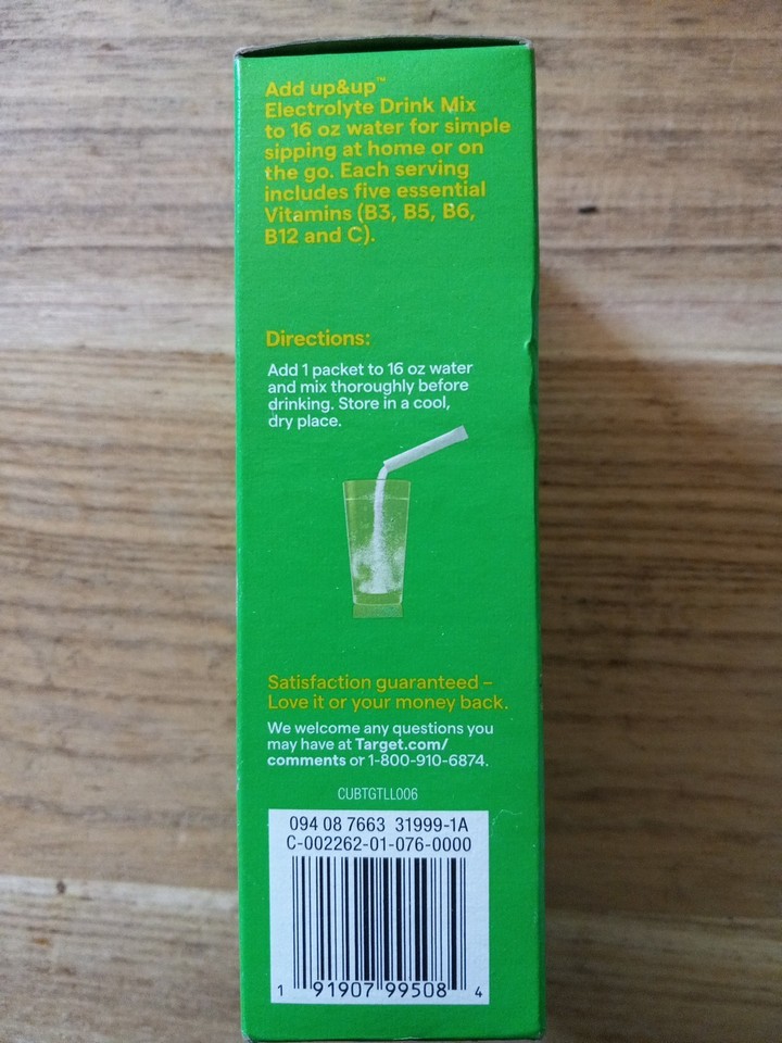 ️9 Lot Up & Up Electrolyte Drink Mix Lemon Lime 54 Ct Exp Aug 2026 | eBay