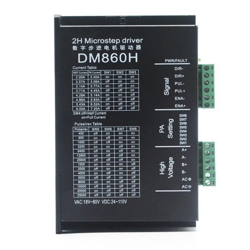 Microstep Drive DM860H Digital Type 57/86 Stepper Motor Driver with ...