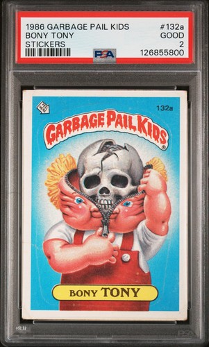 126855800 Bony Tony 1986 Topps Garbage Pail Kids Series 4 #132a PSA 2 ...
