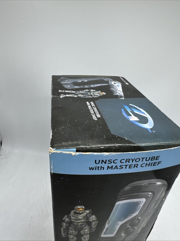 Halo 4 McFarlane Master Chief Action Figure & Cryo Chamber Cryonic Pod ...