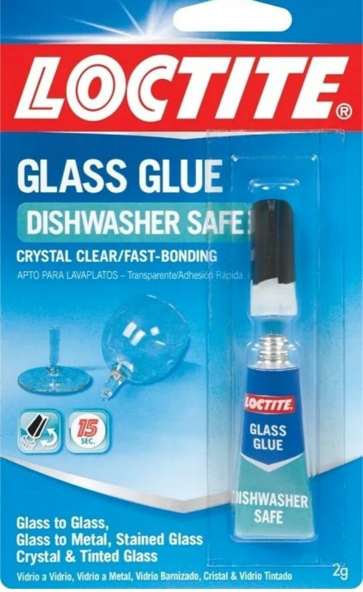 LOCTITE Glass Super Glue CLEAR Dishwasher Safe FAST BONDING Metal ...