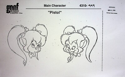 Disney's GOOF TROOP 1991 Production Studio COPY Model Sheet Guide Page ...